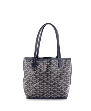 Goyard Mini Anjou Reversible Coated Canvas Tote - Blue
