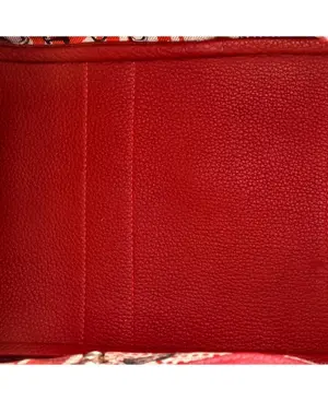 Hermès 36 Garden Party Tote Leather With Printed Interior - Red