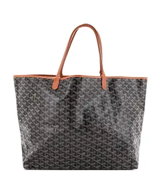 Goyard Gm Saint Louis Tote Coated Canvas - Black