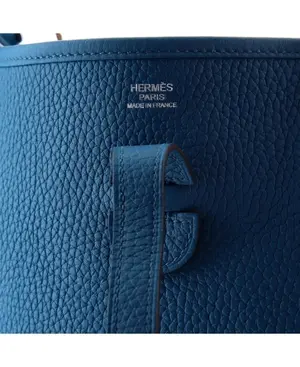 Hermès Evelyne Pm Bag Gen Iii Clemence - Blue