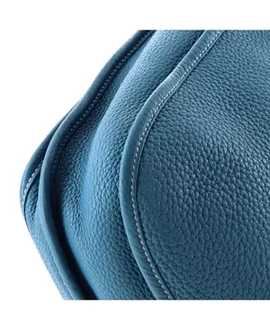 Hermès Gm Evelyne Bag Gen Iii Clemence - Blue