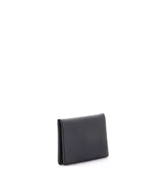 Hermès Calvi Duo Card Holder Chevre Mysore - Black