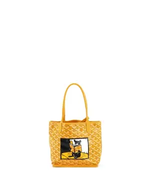 Goyard Mini Anjou Reversible Tote Printed Coated Canvas - Orange