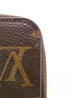 LOUIS VUITTON 2019 Monogram-pattern Zip-up Wallet - Brown