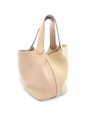 Hermès 2016 Pm Picotin Lock Leather Tote Bag - Neutrals