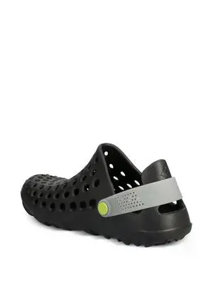 Columbia Perforated Strap Mules - Black