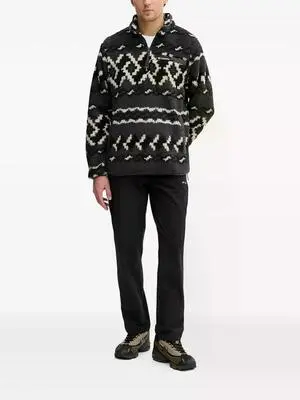 Columbia Patterned Zipped Sweater - Grey
