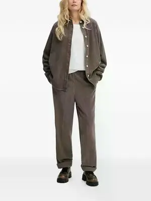 American Vintage Turnup Corduroy Trousers - Brown