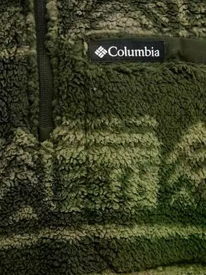 Columbia Patterned Zip-up Sweatshirt - Green