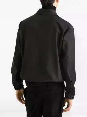 Dolce & Gabbana Woolen Jacket With Logo Tag - Blue