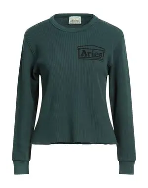 Aries Printed Cotton Jersey Sweatshirt - Green