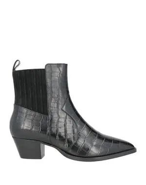 Cosmoparis Leather Ankle Boots - Black