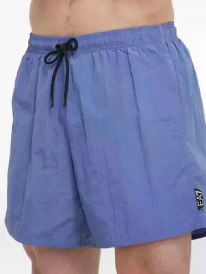 EA7 Logo Patch Swim Shorts
