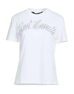 Just Cavalli Cotton T-shirt With Appliqués
