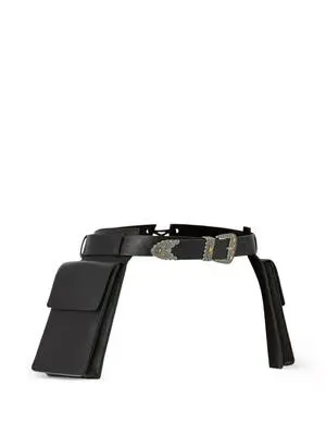 Pinko Leather Belt With Storage Pockets