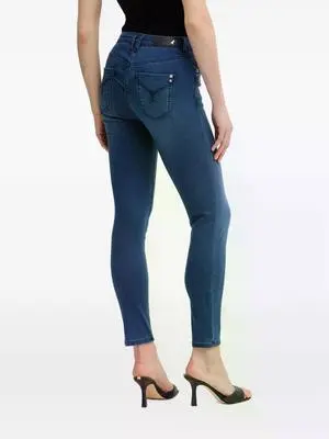 Patrizia Pepe Skinny Jeans With Logo Plaque