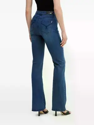 Patrizia Pepe Logo Detail Flare Jeans