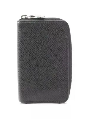 LOUIS VUITTON 2021 Ardoise Textured Leather Coin Purse - Black