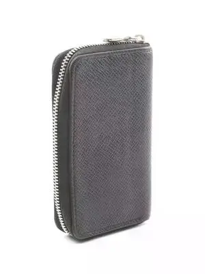 LOUIS VUITTON 2021 Ardoise Textured Leather Coin Purse - Black