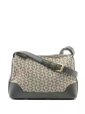 Celine 2000s Macadam Shoulder Bag - Green