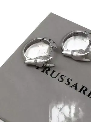 TRUSSARDI Hinged Hoop Earrings With Animal Motif
