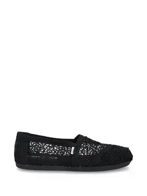 Toms Crochet Espadrilles - Black