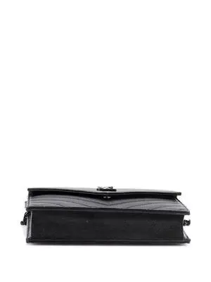 Saint Laurent Monogram Wallet On Chain - Black