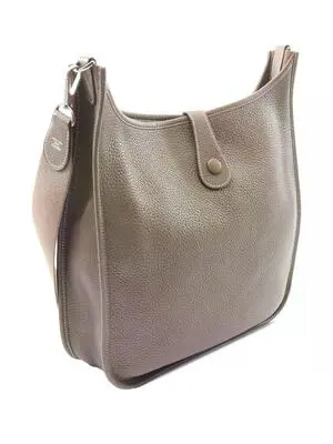 Hermès 2010 Clemence Evelyne I Gm Crossbody Bag - Grey