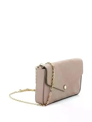LOUIS VUITTON Felicie Pochette Monogram Empreinte Leather Crossbody Bag - Neutrals