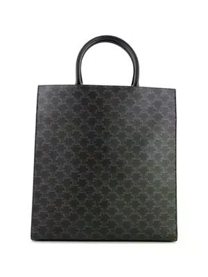 Celine Vertical Cabas Triomphe Coated Canvas Large Tote Bag