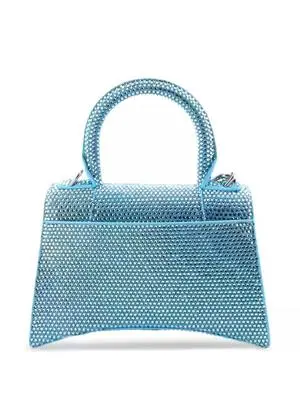 Balenciaga Hourglass Xs Top Handle Crossbody Bag - Blue