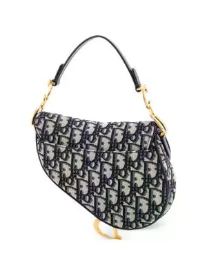 Dior Saddle Handbag Oblique Canvas Mini Shoulder Bag