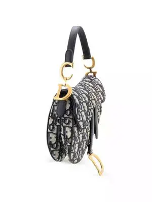 Dior Saddle Handbag Oblique Canvas Mini Shoulder Bag
