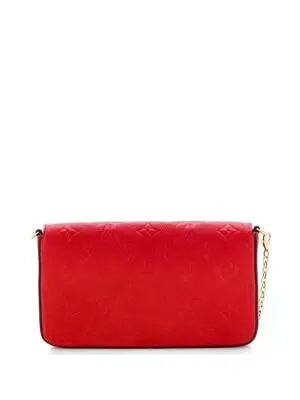 LOUIS VUITTON Felicie Pochette Monogram Empreinte Leather Crossbody Bag