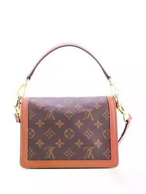 LOUIS VUITTON Dauphine Lock Xl Shoulder Bag Reverse Monogram Canvas Mini Crossbody