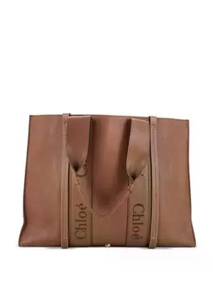 Chloé Woody Large Leather Tote Bag