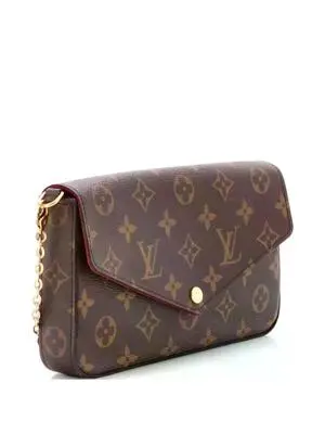 LOUIS VUITTON Felicie Pochette Monogram Canvas - Brown