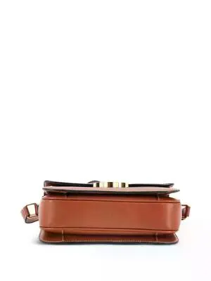 Celine Triomphe Coated Canvas Medium Shoulder Bag - Brown