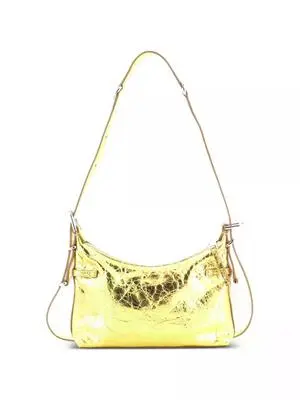 Givenchy Voyou Metallic Leather Mini Shoulder Bag - Gold