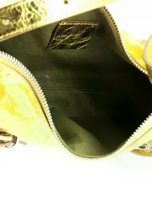 Givenchy Voyou Metallic Leather Mini Shoulder Bag - Gold