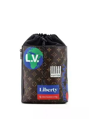 LOUIS VUITTON Chalk Sling Bag Limited Edition Logo Story - Brown