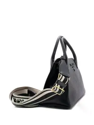 Prada Monochrome Saffiano And City Calf Small Tote Bag