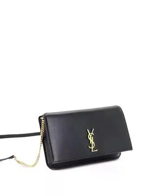 Saint Laurent Classic Monogram Phone Holder - Black