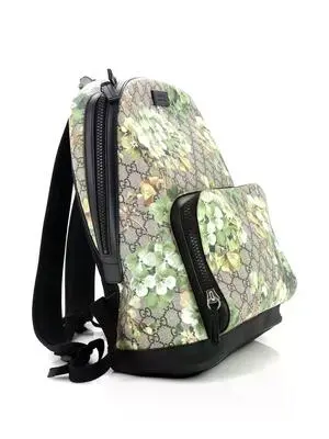 Gucci Blooms Print Gg Coated Canvas Medium Backpack