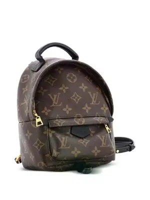 LOUIS VUITTON Palm Springs Monogram Canvas Mini Backpack - Brown