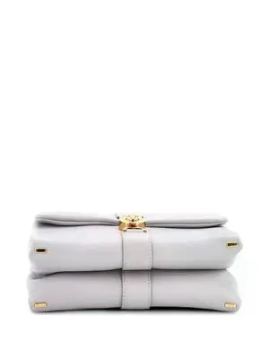 Versace Kleio Small Leather Shoulder Bag - Grey