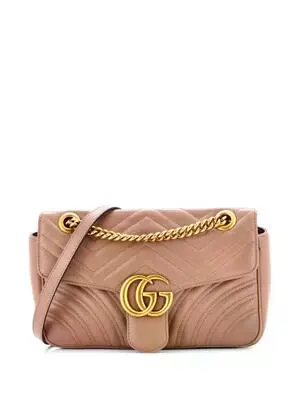 Gucci Gg Marmont Small Flap Bag - Neutrals