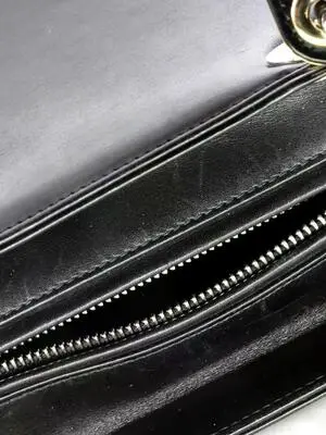 Dior Lady Embellished Leather Satchel - Black