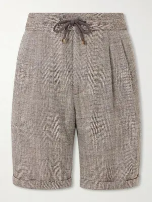 Brunello Cucinelli Mid Rise Shorts For Men