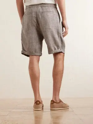 Brunello Cucinelli Straight-leg Tailored Bermuda Shorts - Brown